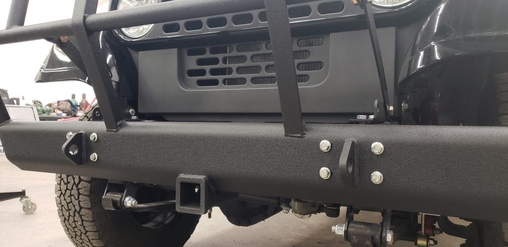 ROXOR Front Bumper w/ Brush Guard and Receiver Hitch (Built to order ...