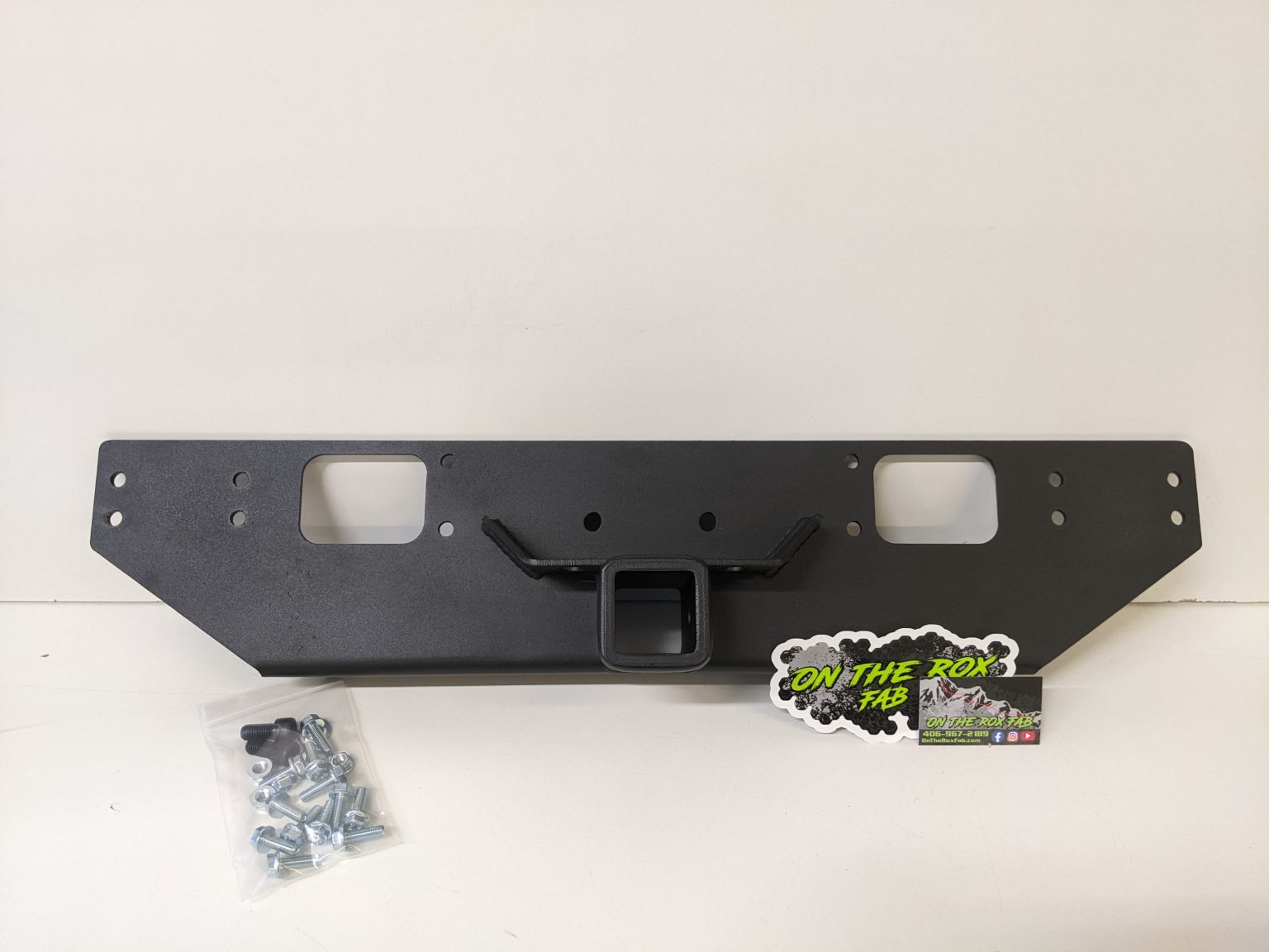 Bolt-on Receiver Hitch for the Roxor-Black Powder Coat - On The Rox